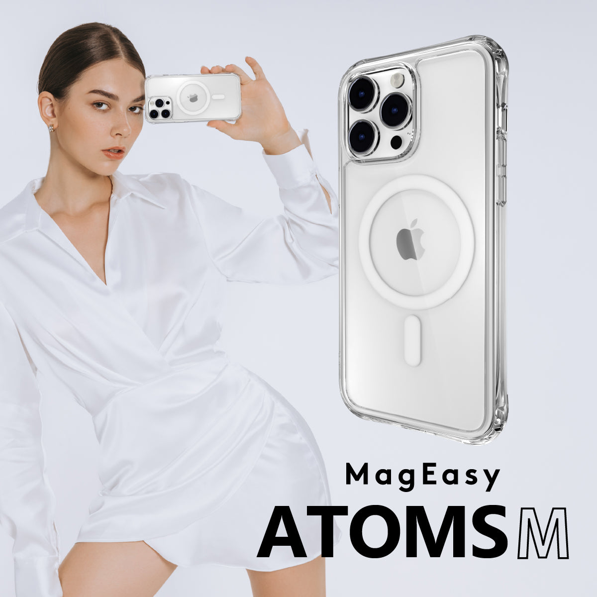 Atoms M iPhone14 Plus PC×TPU ハイブリッドケース – MAGEASY Japan