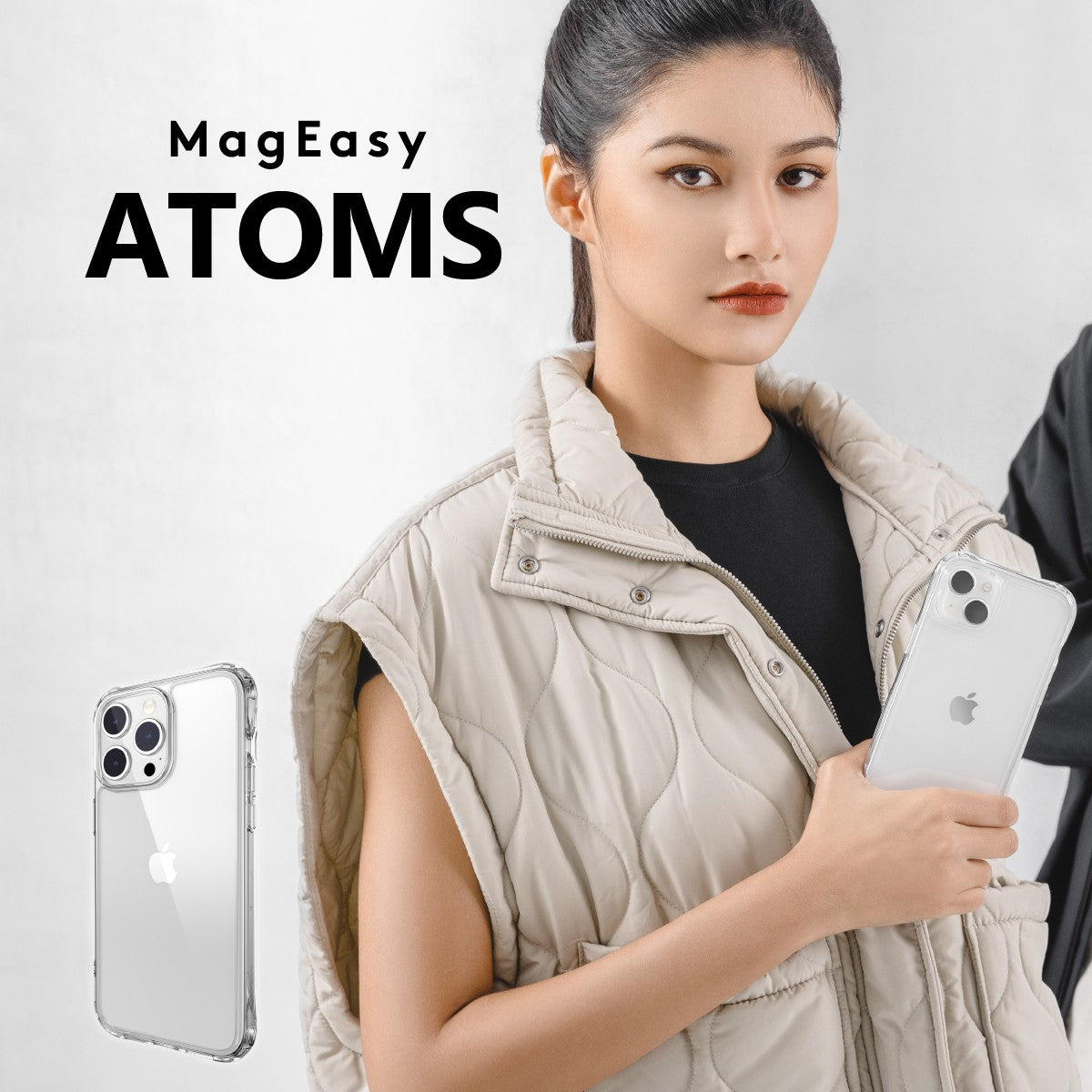 Atoms iPhone15 Pro Max PC×TPU ハイブリッドケース – MAGEASY Japan